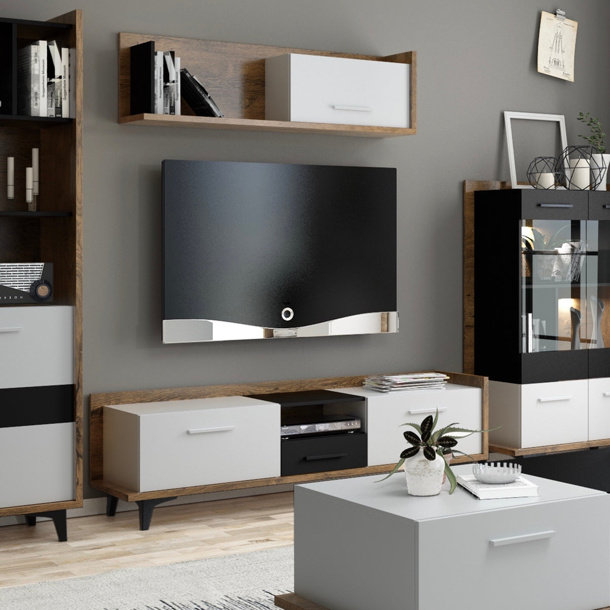 Box 65 inch Two Cabinet TV Stand – Furniture.Agency