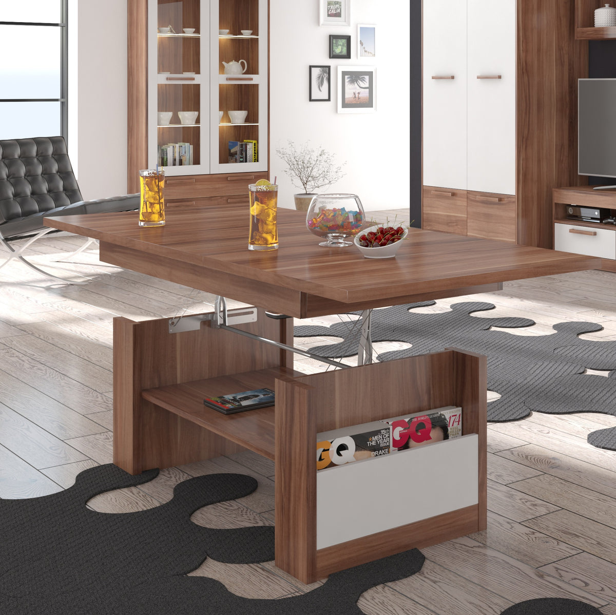 Maximus Adjustable Coffee Table With Extension, Multiple Finishes ...